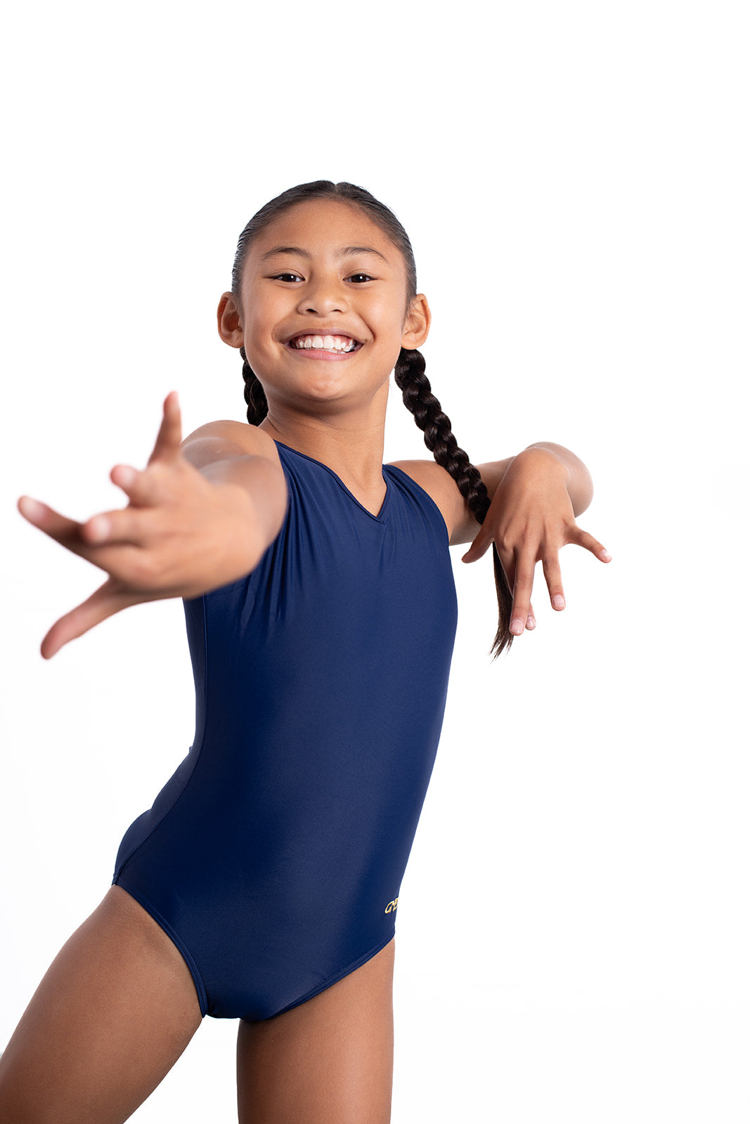 Navy Lycra Girls Gymnastics Leotard – GMD Activewear Australia