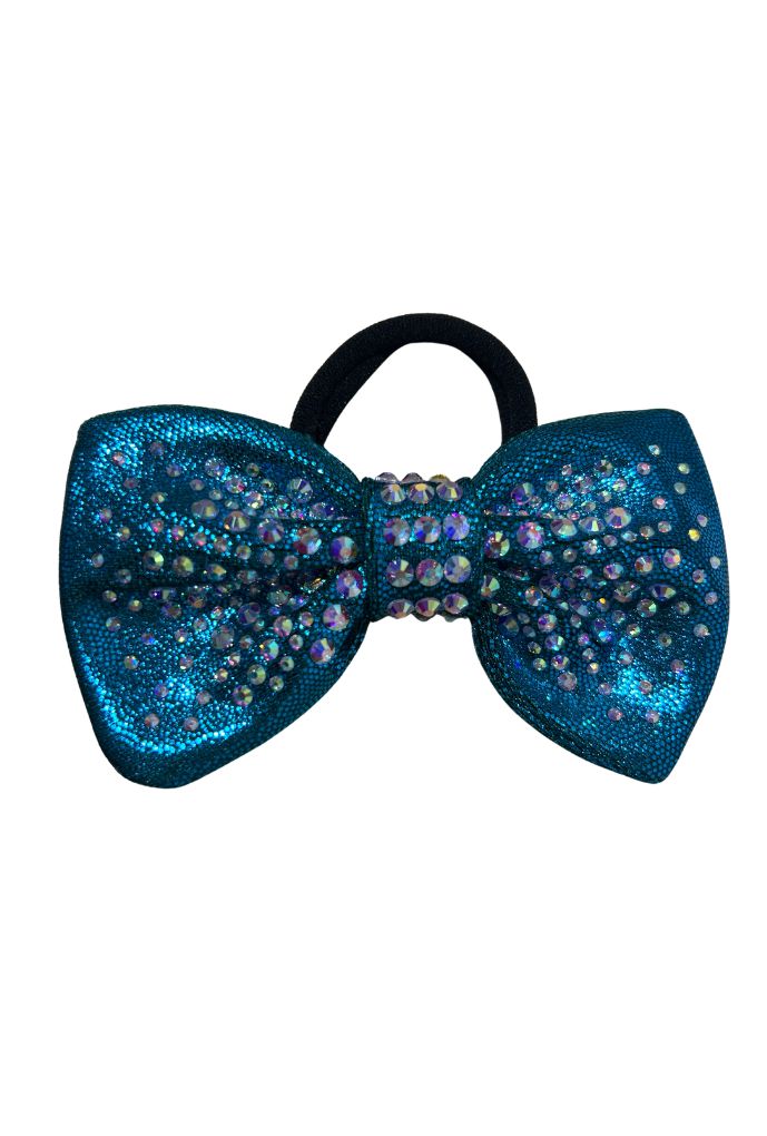 Emerald Blue Mystique Crystal Hair Bow – GMD Activewear Australia